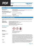 MSDS of Common Cements - Jan 2024 | PDF | Cement | Dermatitis