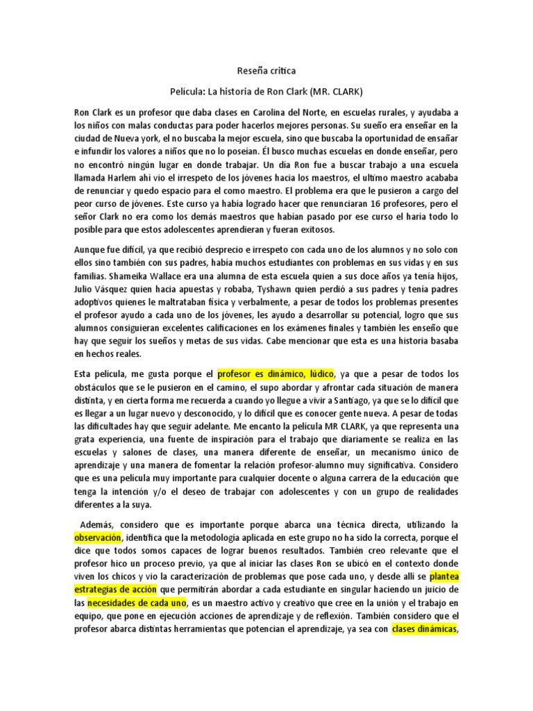 Mr. Clark | PDF | Maestros | Aprendizaje