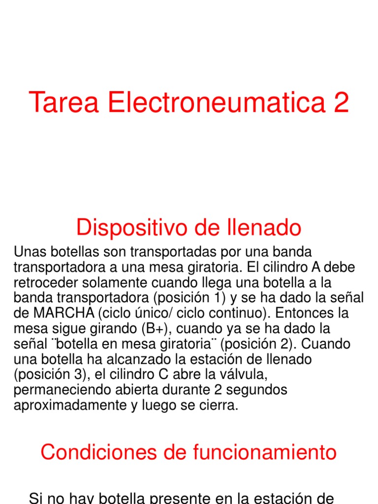 26 Tarea Electroneumatica 2 | PDF