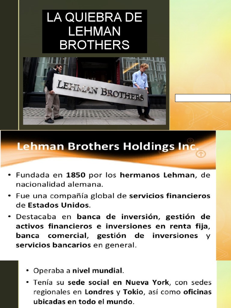 La Quiebra de Lehman Brothers | PDF