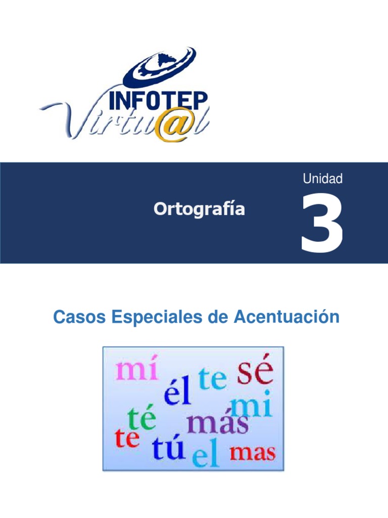 Unidad 3 Ortografia | PDF | Gramática | Lingüística