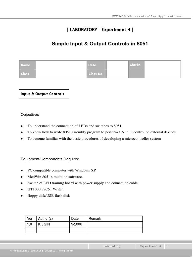 L4 - Simple I - O Control | Download Free PDF | Office Equipment ...