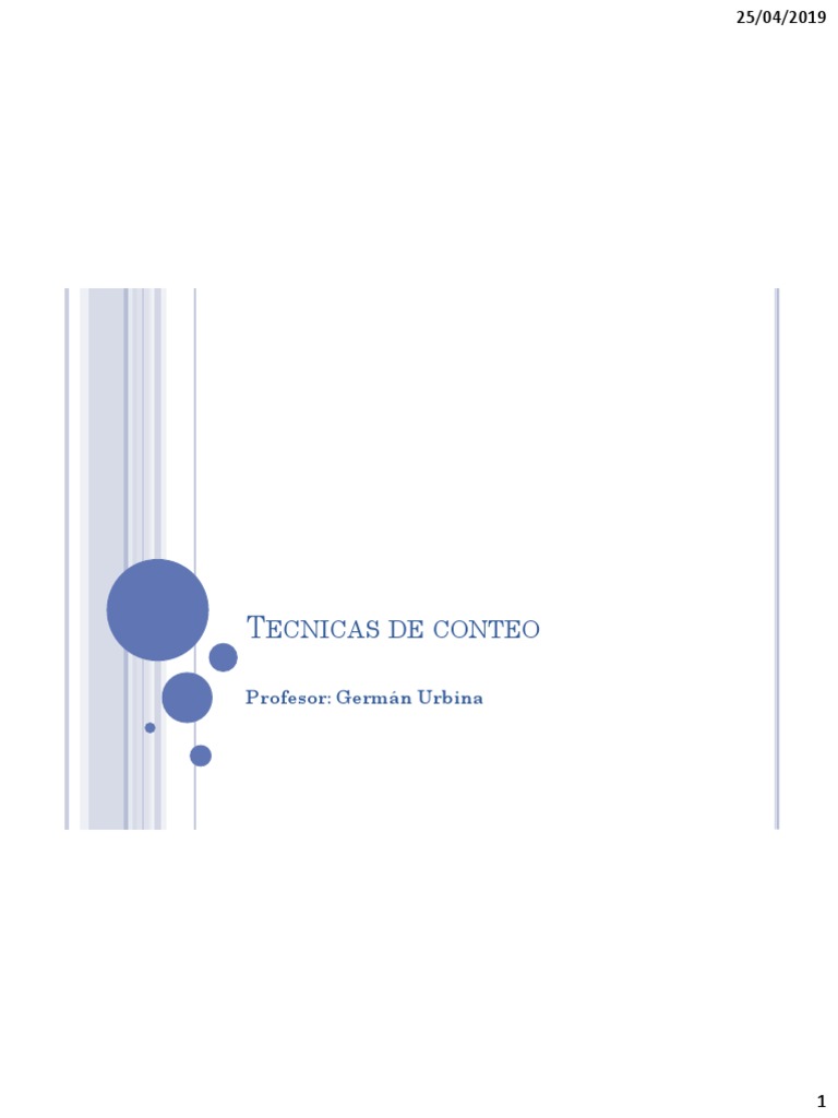 Bitácora Técnicas de Conteo PDF | PDF | Permutación | Enseñanza de ...