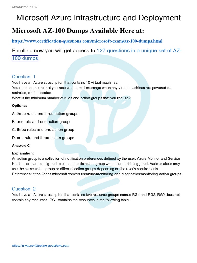 Az 100 PDF | PDF | Microsoft Azure | System Software