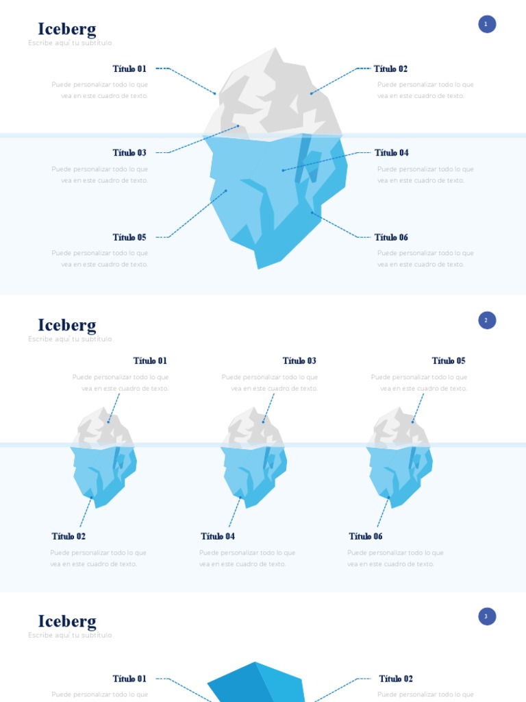 Plantilla de Diagrama de Iceberg | PDF