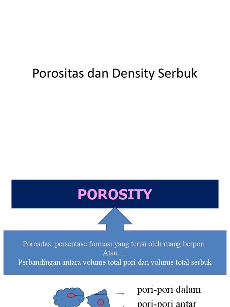 Porositas Dan Density Serbuk | PDF