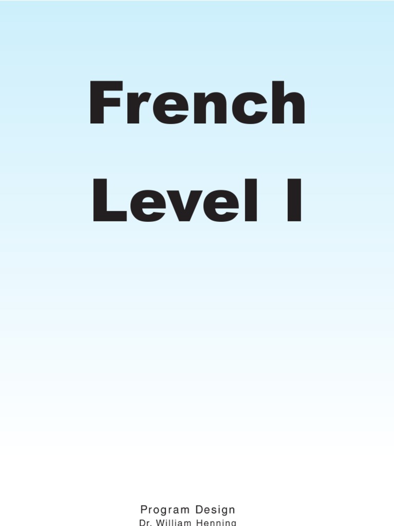 French 1 | PDF