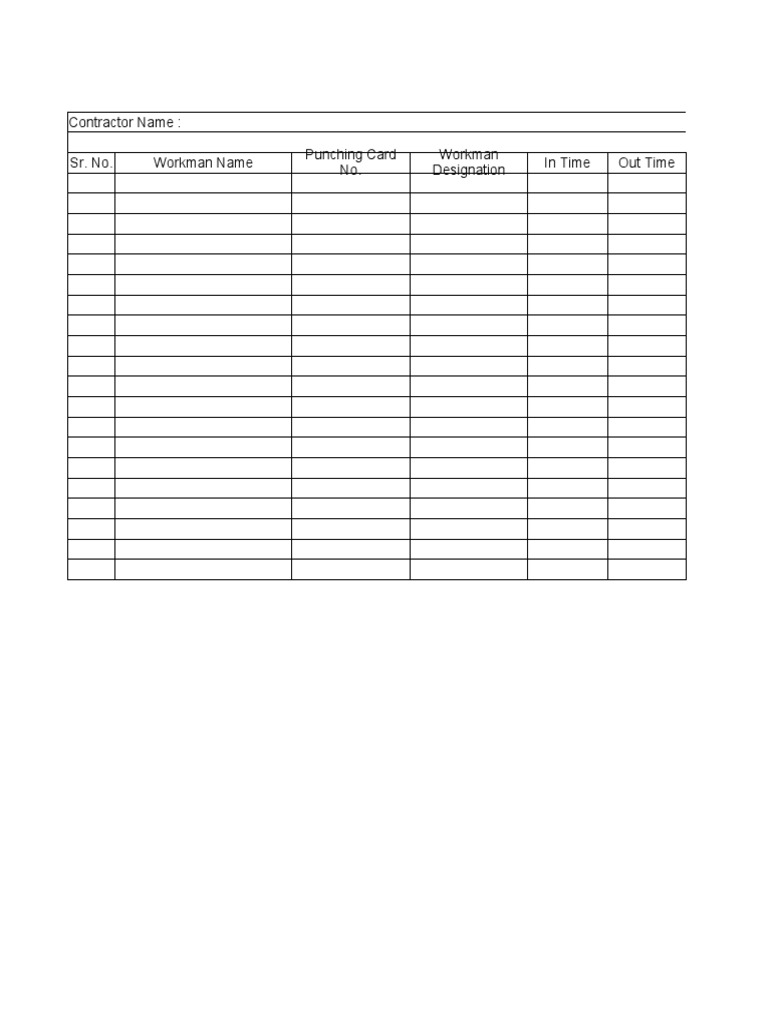 Manpower Billing Format | PDF