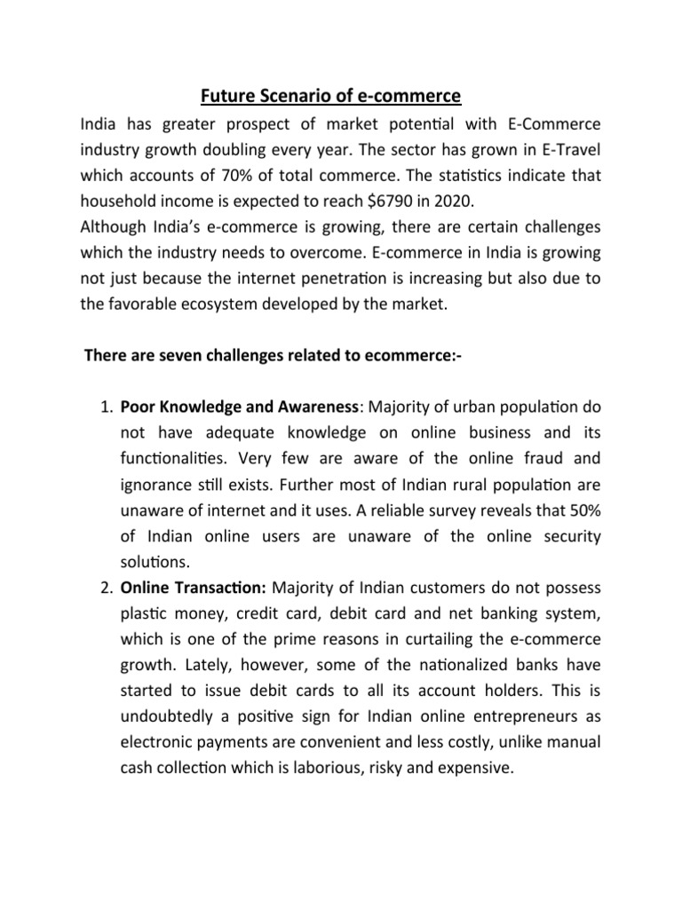 Future of E Commerce | PDF | E Commerce | Debit Card