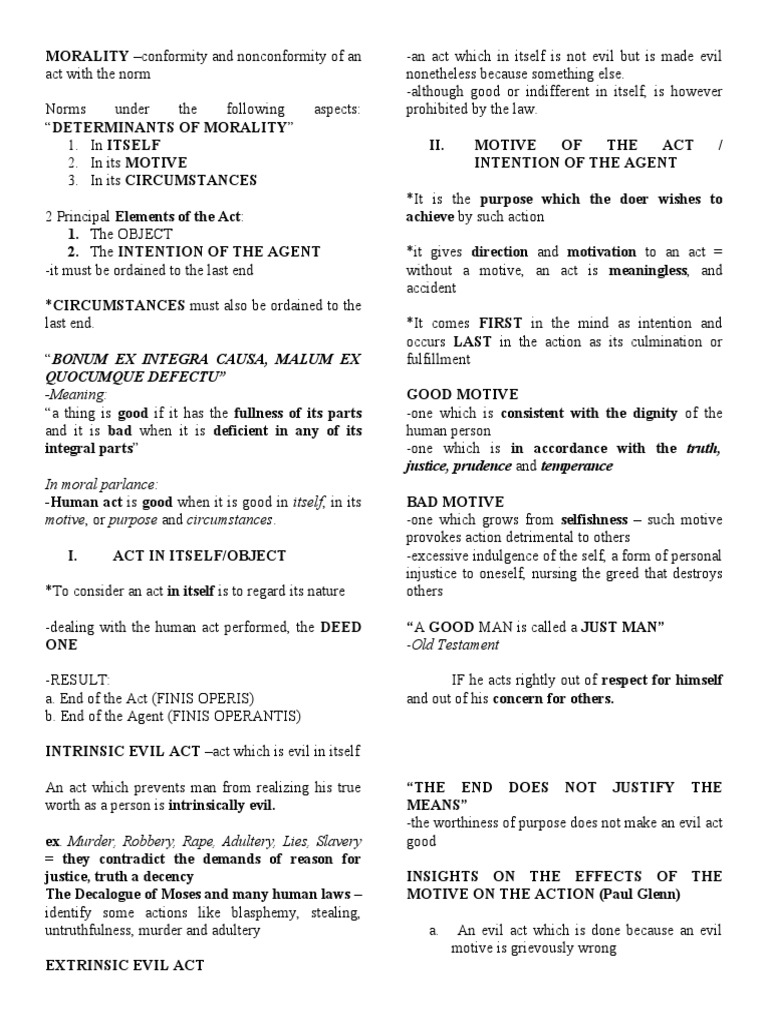 Determinants of Morality | PDF | Good And Evil | Evil