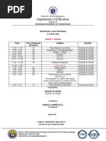 Sample Class Program For Grade 3 SY 2024 2025 | PDF