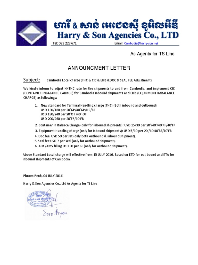 TSL Local Charge | PDF