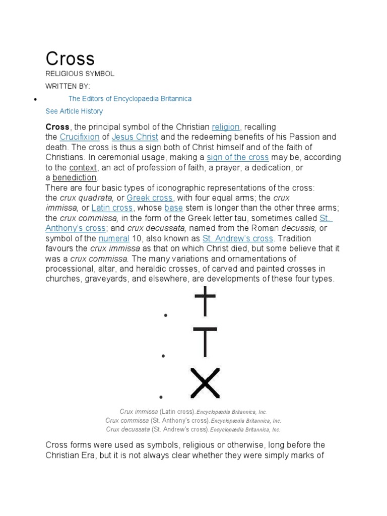 Cross: Cross, The Principal Symbol of The Christian | PDF | Anglicanism ...