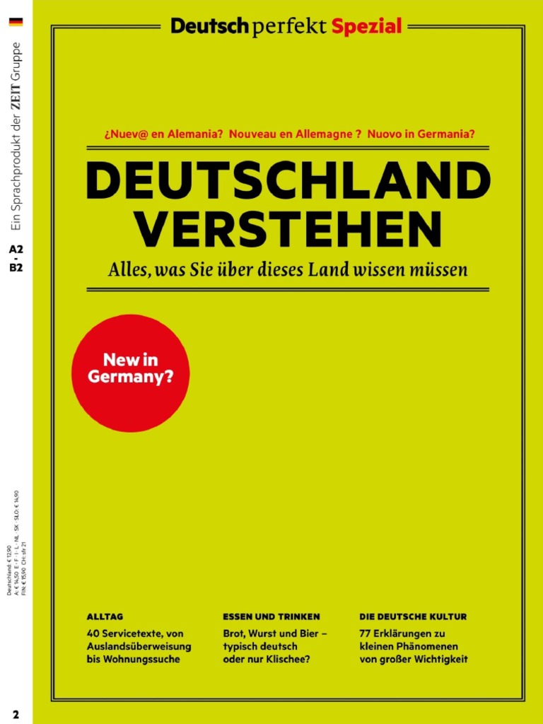 Deutsch Perfekt Spezial 2020 02 Deutschland Verstehen | PDF