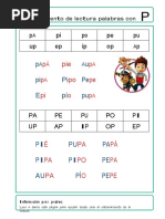 Cuadernillo Lectoescritura M, P, L, S | PDF | Comunicación humana ...