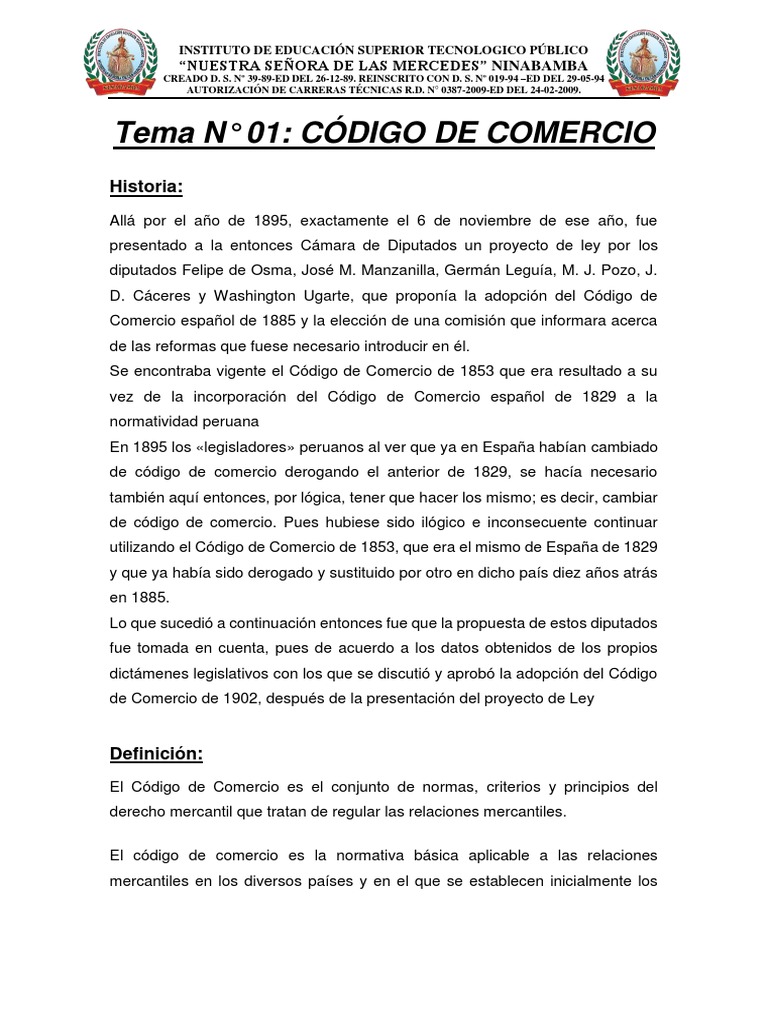 Código de Comercio | PDF | Comercio | Contabilidad