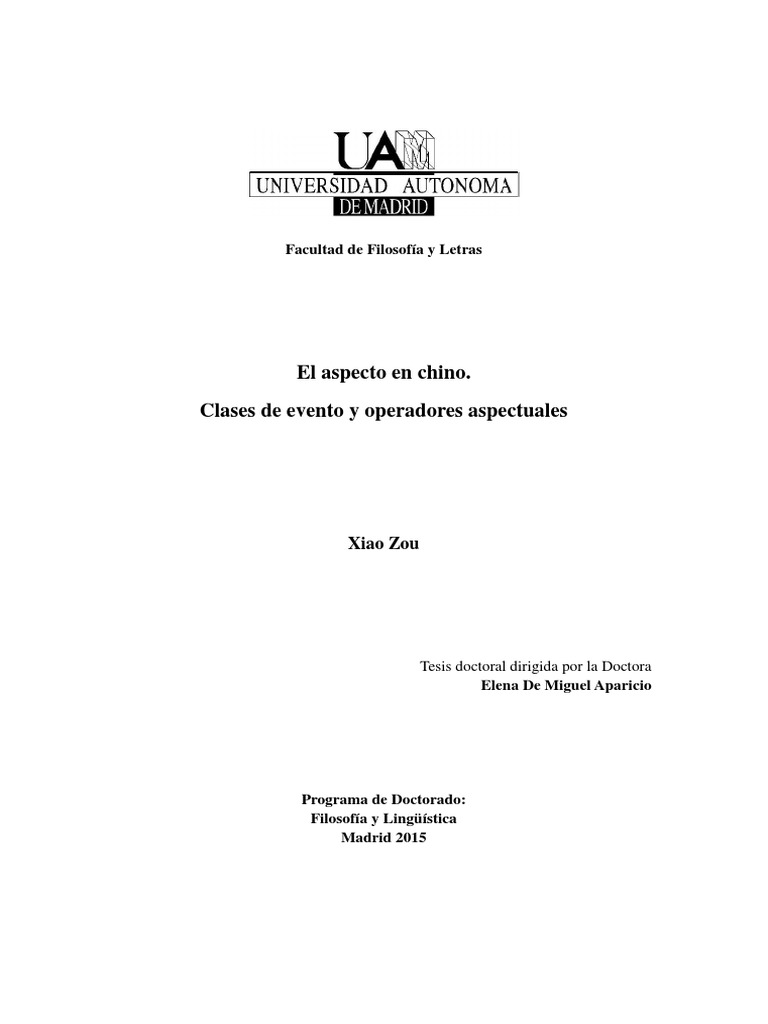 Zou Xiao | PDF | Verbo | Sintaxis