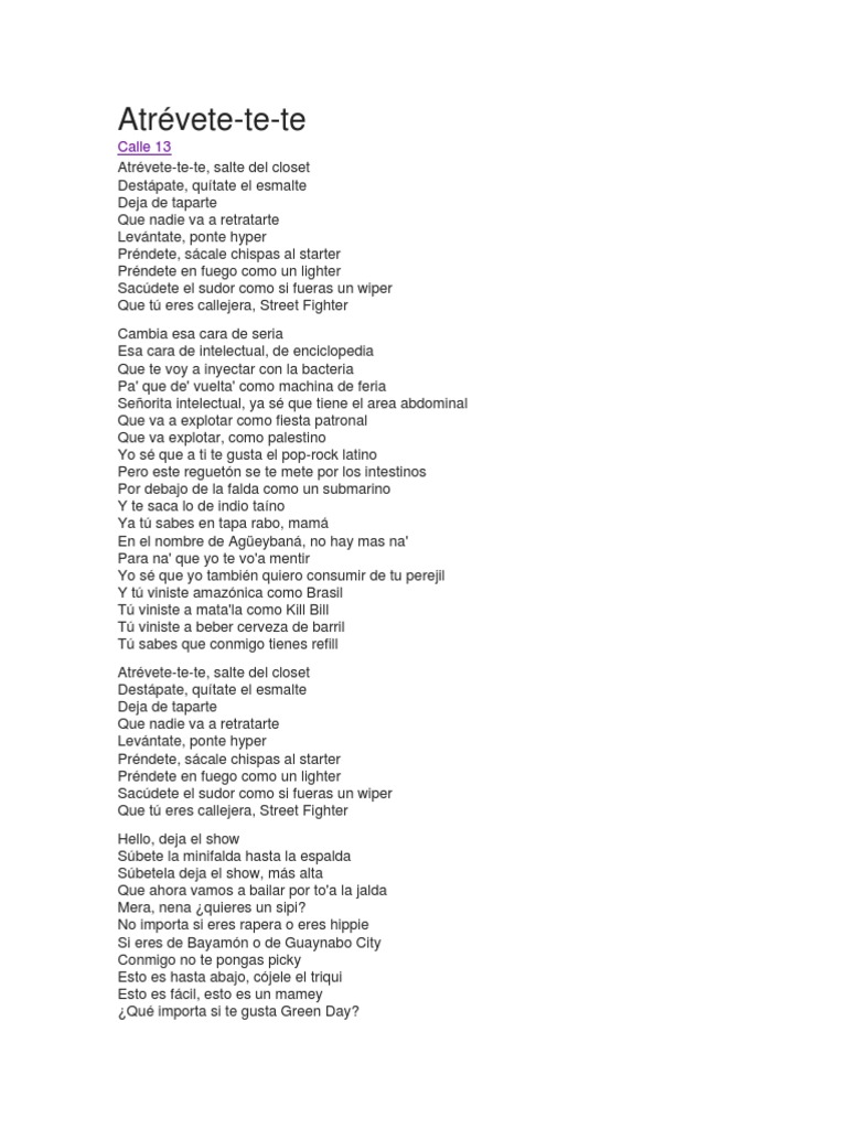 Atrevete | PDF | Entretenimiento (general)