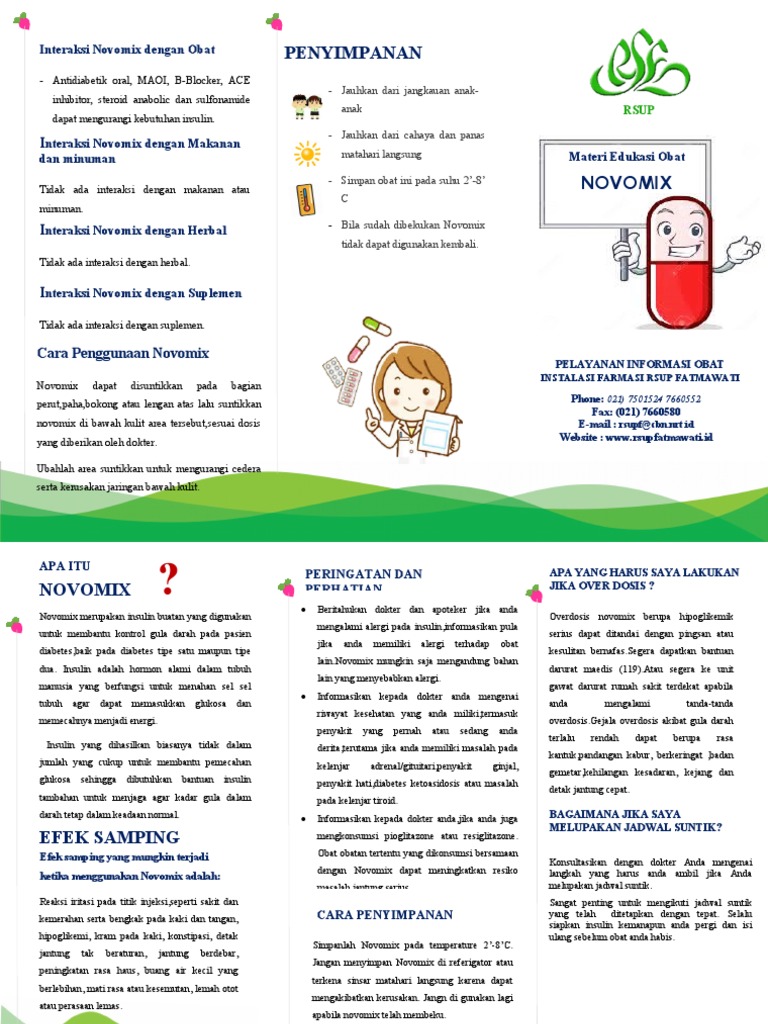 CONTOH Leaflet Novomix | PDF