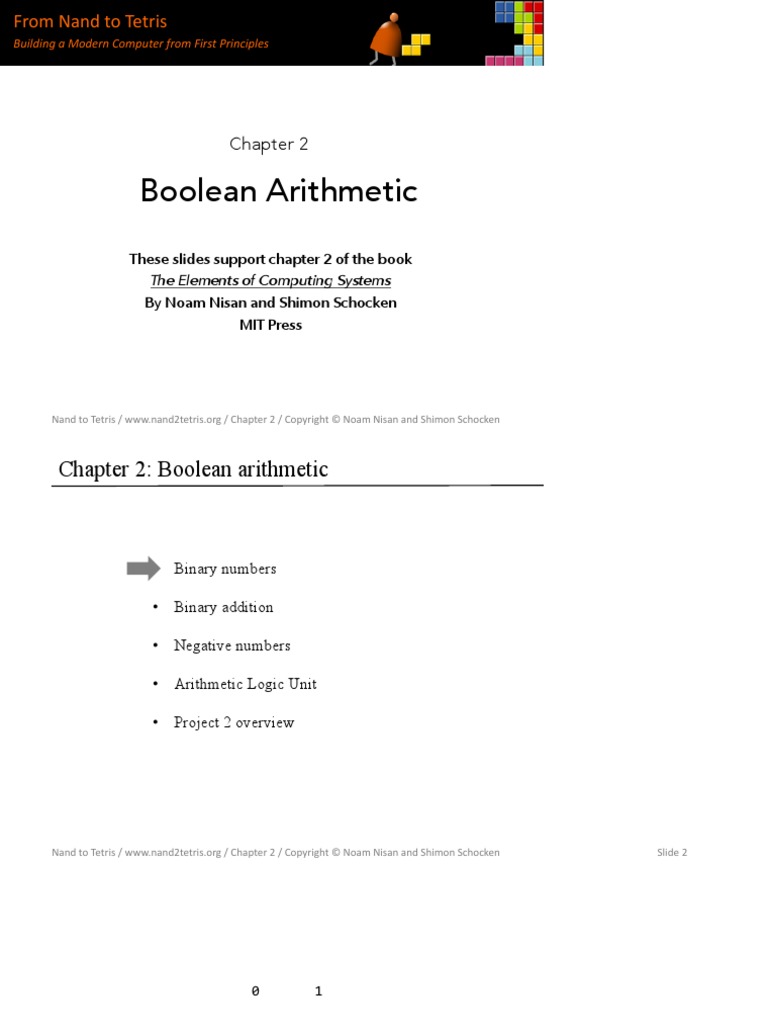 Chapter 2 Boolean Arithmetic | PDF | Computer Engineering | Electronic ...