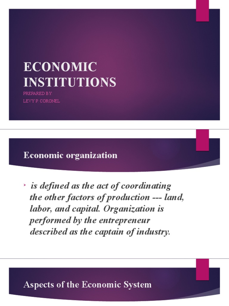 Understanding Economic Institutions | PDF | Goods | Value (Economics)