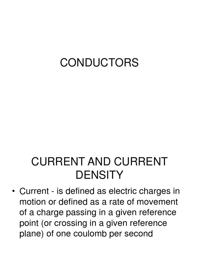 Conductors | PDF | Electrical Resistivity And Conductivity | Electric ...