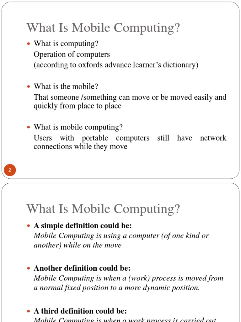 Mobile COMPUTING | PDF | 3 G | General Packet Radio Service