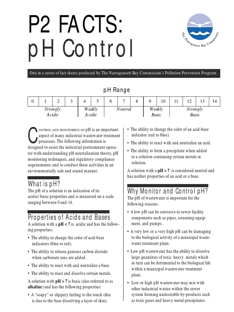 PH Control: P2 Facts | PDF | Ph | Chemistry