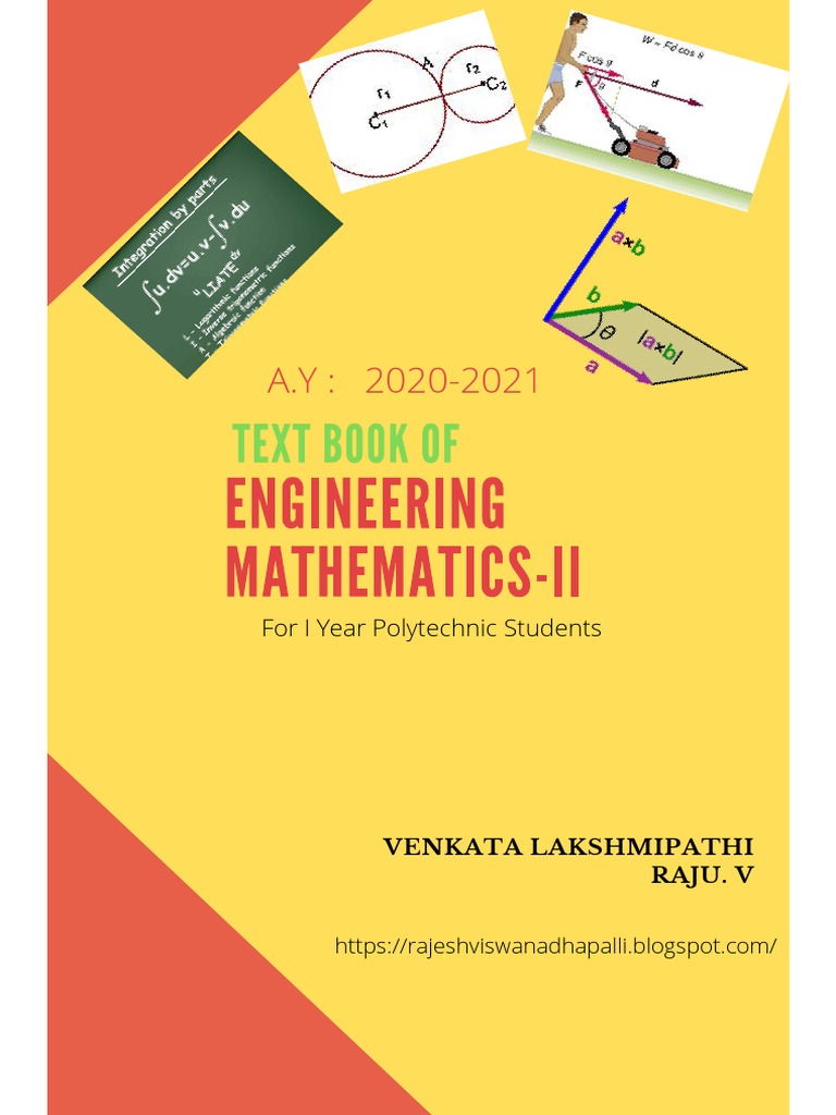 Engineering Mathematics II Textbook | PDF | Analytic Geometry ...