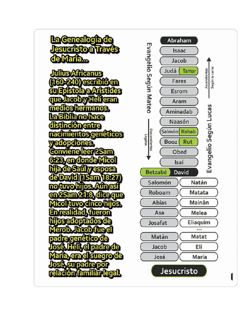 árbol Genealógico De David En La Biblia El árbol Genealógico