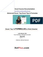 Excel Formulas in PDF With Example | PDF | Microsoft Excel | Spreadsheet