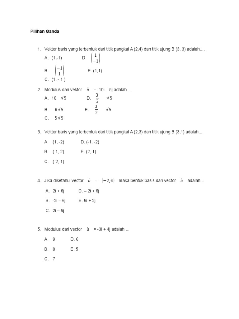 Soal Pat Peminatan | PDF