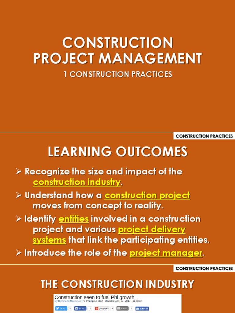 1 Construction Practices | PDF | Construction Management | Public ...