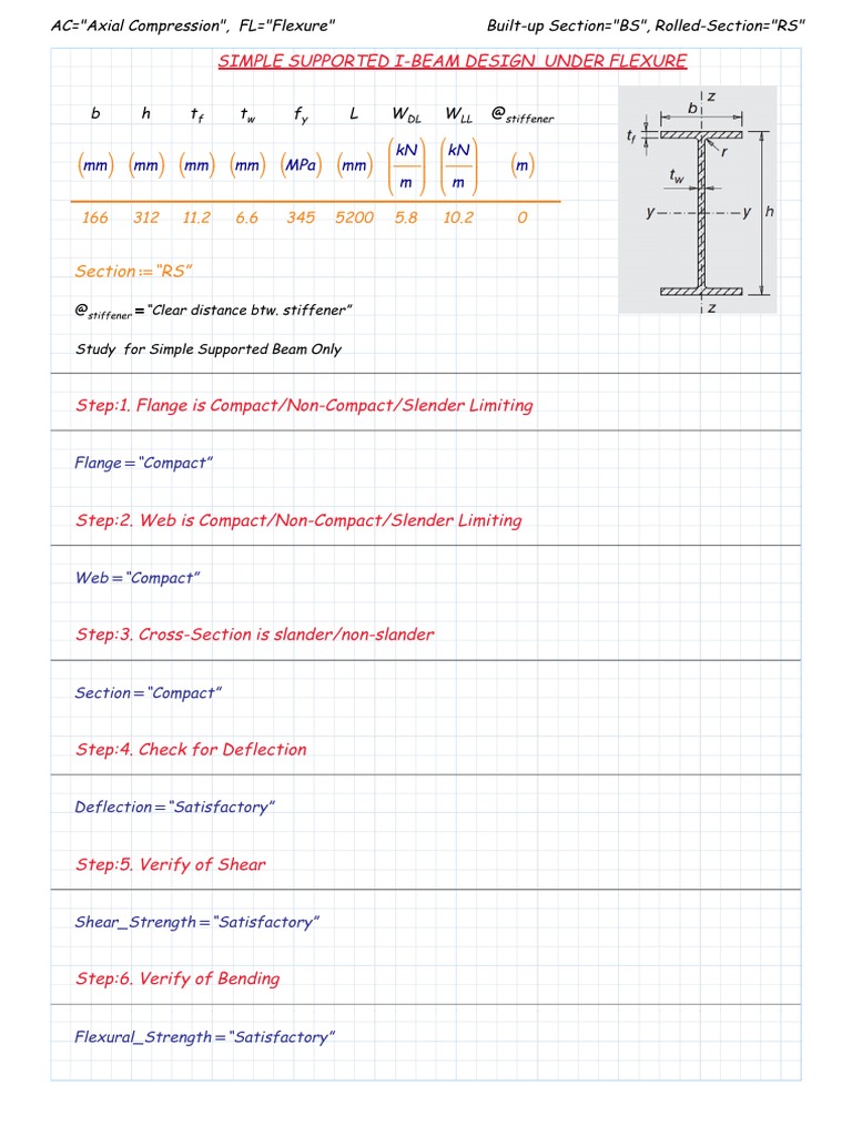 Section "RS": MM MM MM MM Mpa MM KN M KN M M | PDF | Science ...