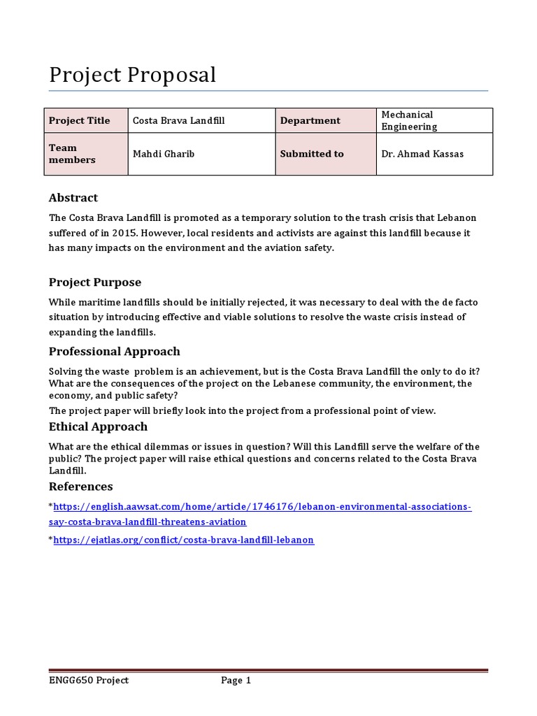 Project Proposal: Project Title Department Team Members Submitted To | PDF