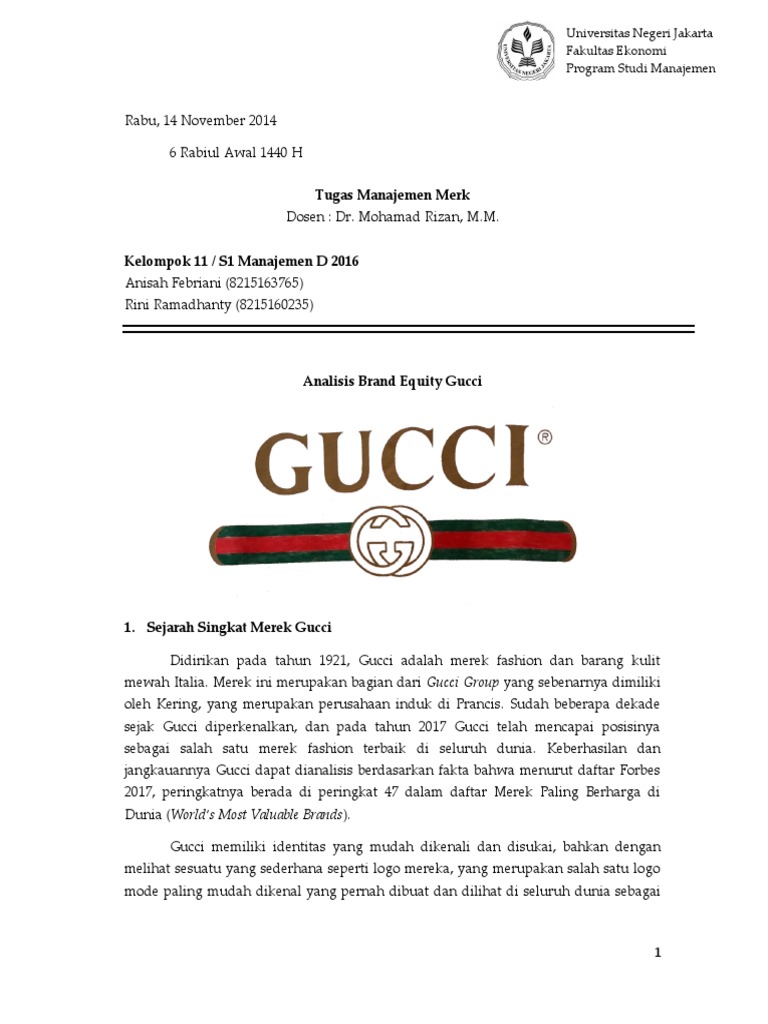 Ekuitas Merek Gucci | PDF | Seni