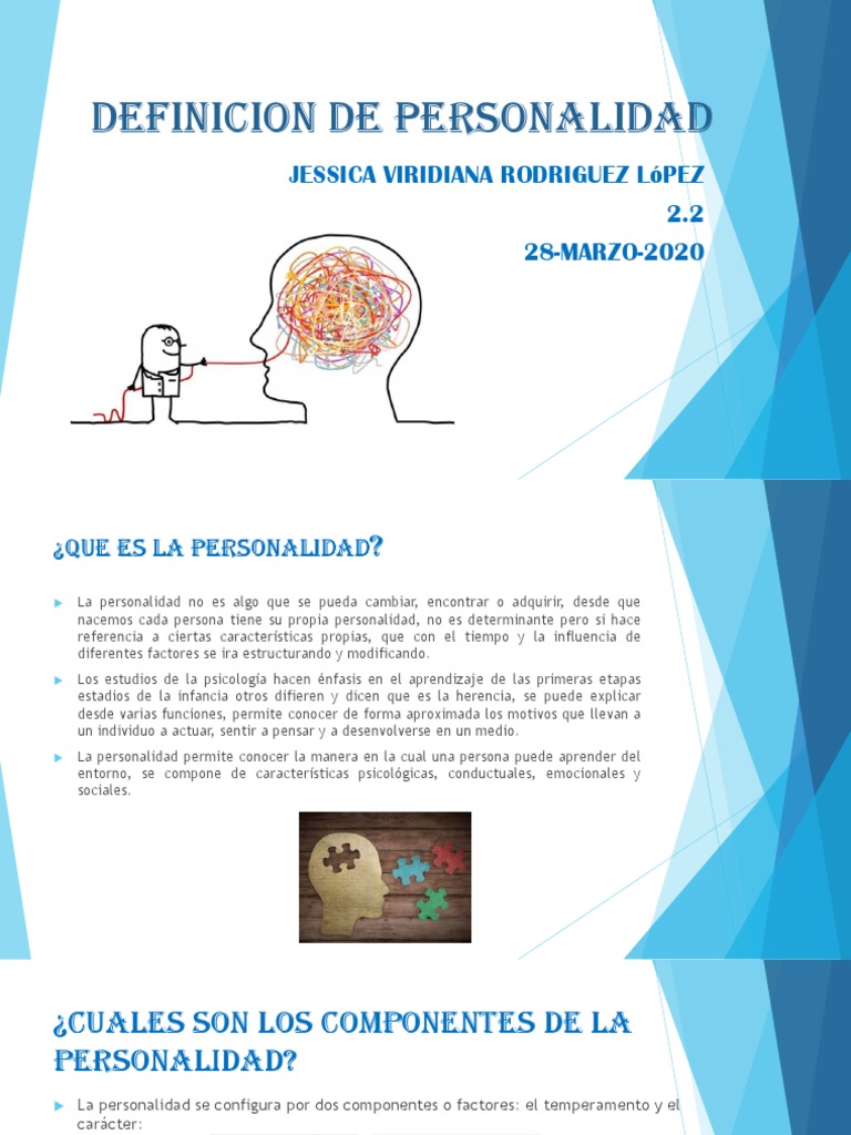 Definicion de Personalidad Jessica Viridiana Rodriguez Lopez PDF | PDF ...