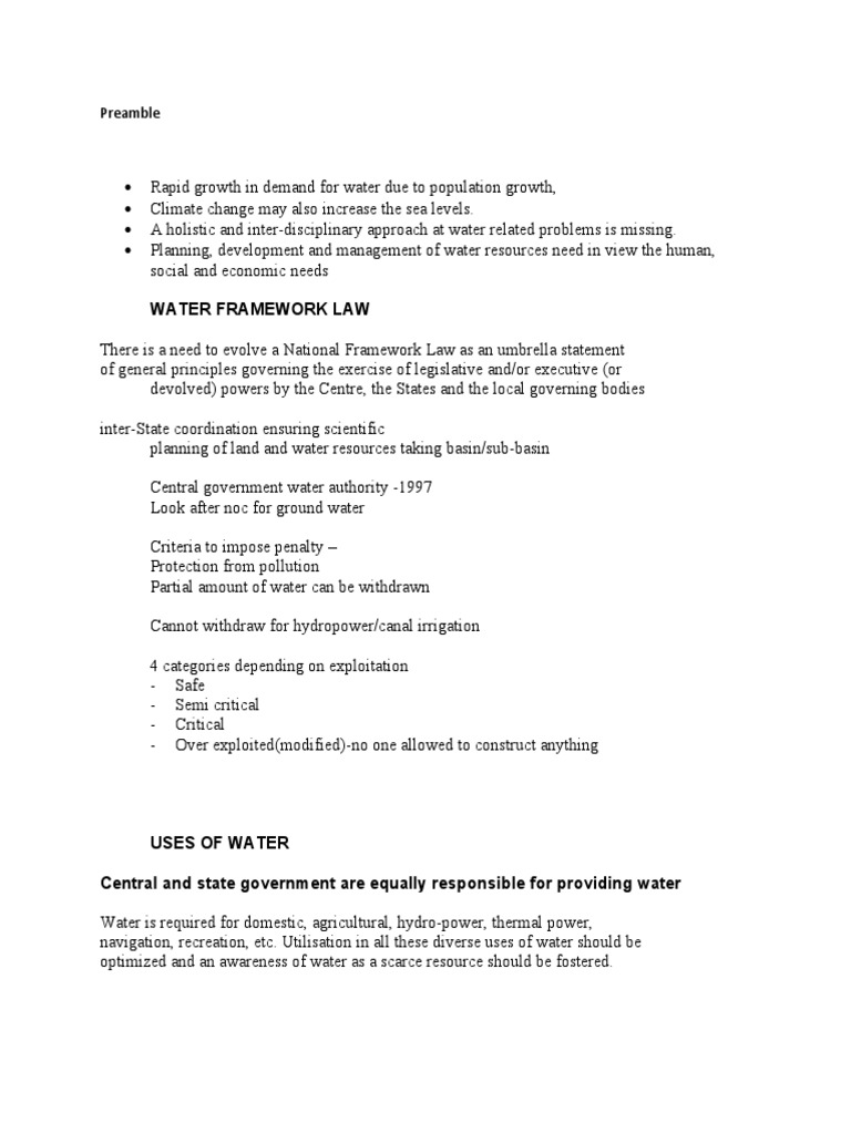Water Resource Management Notes For MNNIT | PDF | Water Resources ...
