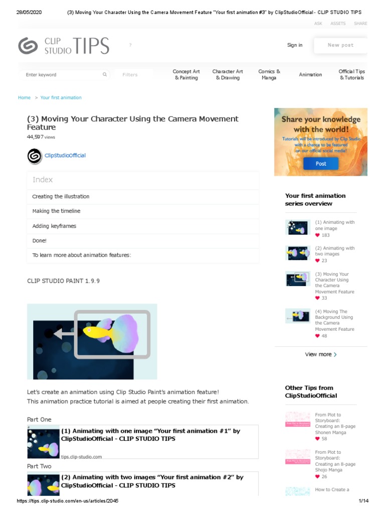 Moving Your Character Using The Camera Movement Feature "Your First ...