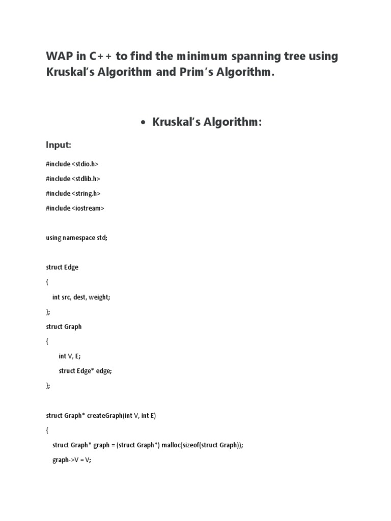Minimum Spanning Tree Pdf Mathematical Concepts Computational 8303