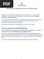 PMP Formulas Cheat Sheet | PDF | Net Present Value | Discounted Cash Flow