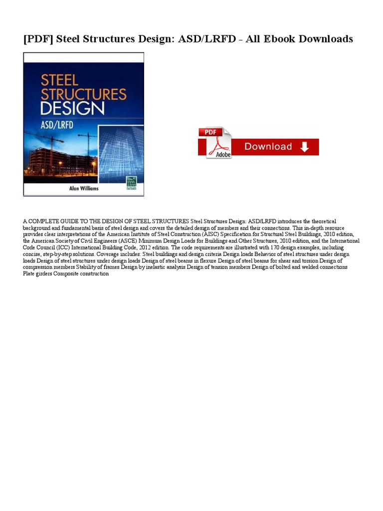 (PDF) Steel Structures Design: ASD/LRFD - All Ebook Downloads ...