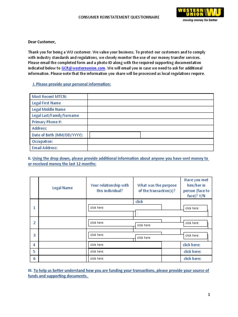 Global Reinstatement Form (English) | PDF | Business | Business (General)