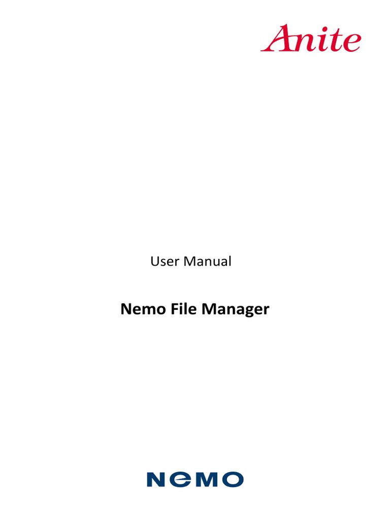 Nemo File Manager: User Manual | PDF | Copyright | Damages