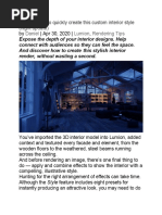 Lumion Setting | PDF | Rendering (Computer Graphics) | Shadow