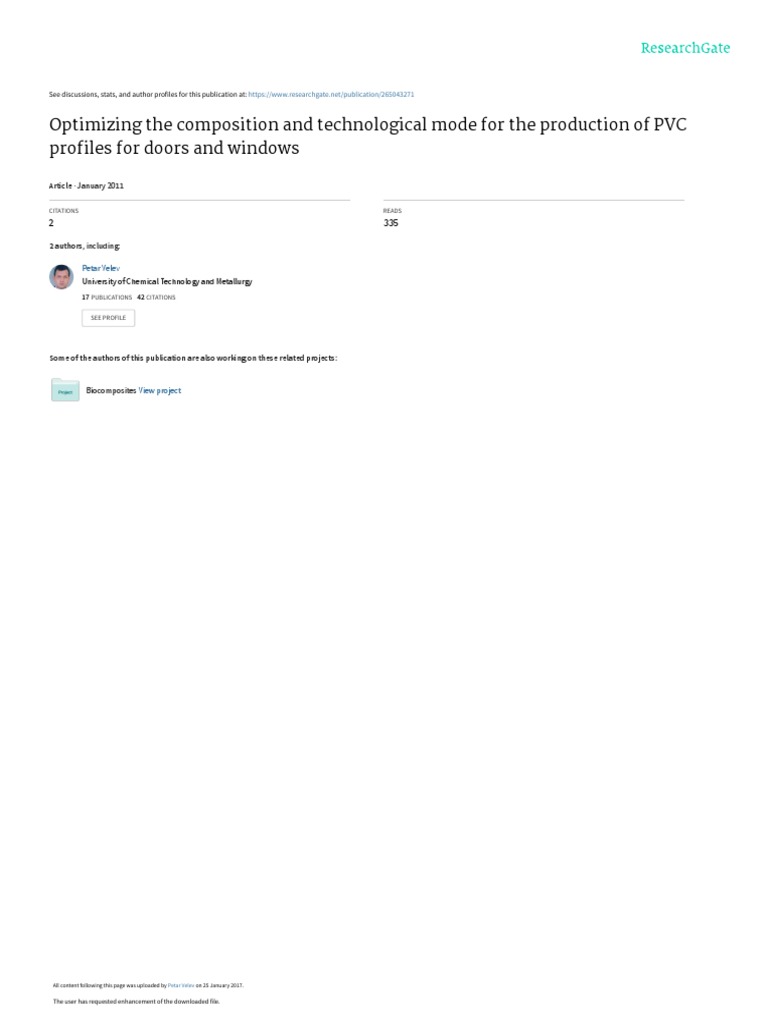 Composition Paper 1 | PDF | Polyvinyl Chloride | Extrusion