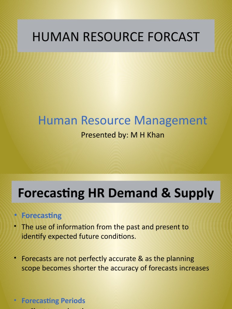 HR Forcast-1 | PDF | Forecasting | Employment