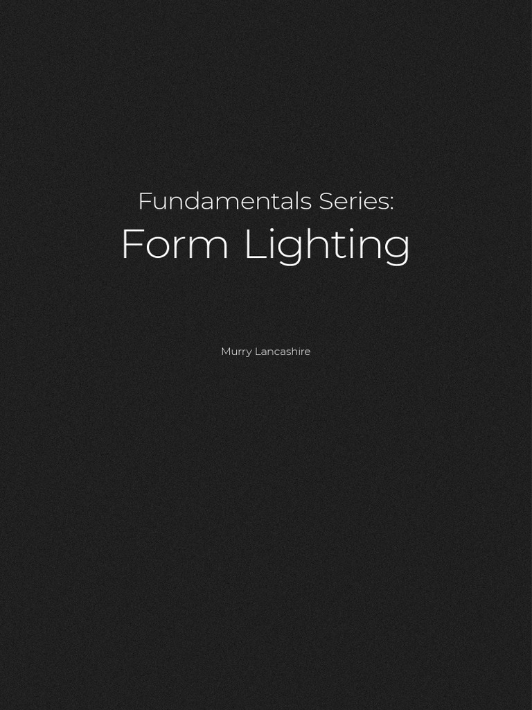Form Lighting: Fundamentals Series | PDF | Shadow | Cartesian ...