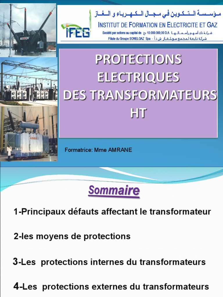 Protection Transformateur | PDF | Transformateur électrique ...