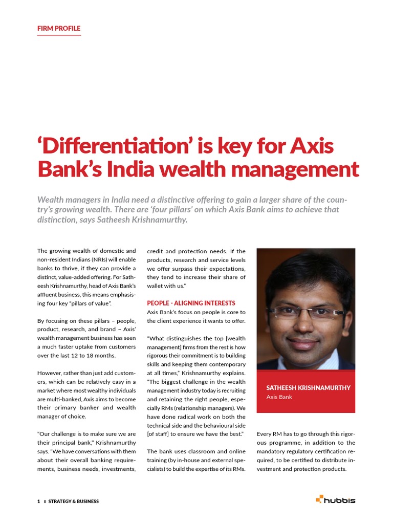 Differentiation Is Key For Axis Bank S India Wealth Management | PDF ...